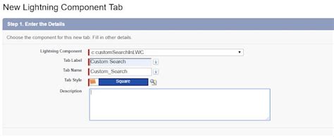 how to add lightning web components as custom tabs in salesforce lightning custom salesforce