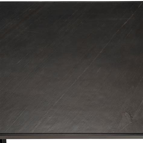 Table à manger plateau noir effet pierre BASILE 3 SUISSES