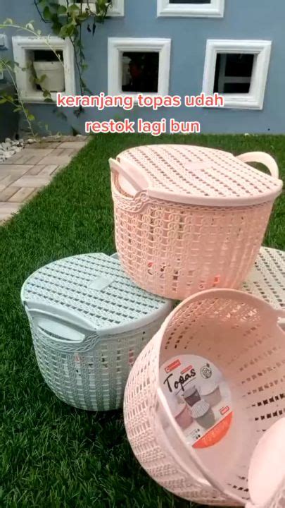 12PCS KERANJANG TOPAS ANYAM SERBAGUNA KOTAK PENYIMPANAN STORAGE