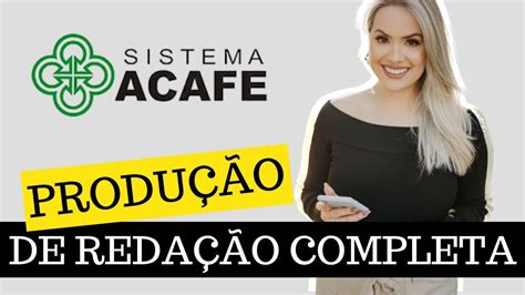 Produção de redação ACAFE ACT YouTube