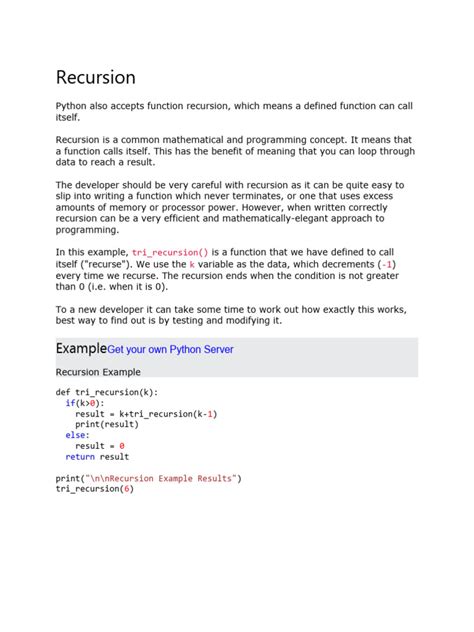 introduction to recursion pdf
