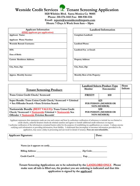Tenant Screening Forms Fill Out Sign Online DocHub