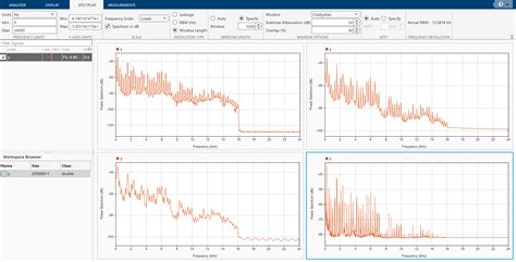 visualize and compare multiple signals and spectra matlab