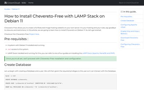 Crowncloud Wiki How To Install Chevereto Free With Lamp Stack On