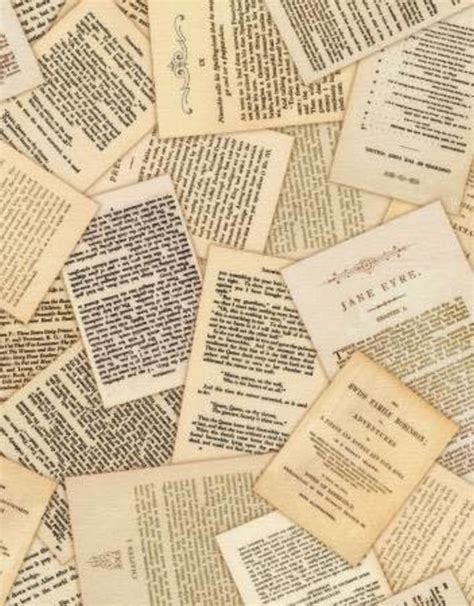 Vintage Book Page