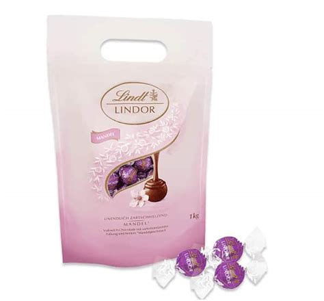 Lindt LINDOR Schokoladen Kugeln Mandel 1 Kg Beutel