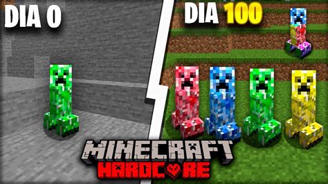 Sobreviv D As Como Un Creeper En Minecraft Hardcore Youtube