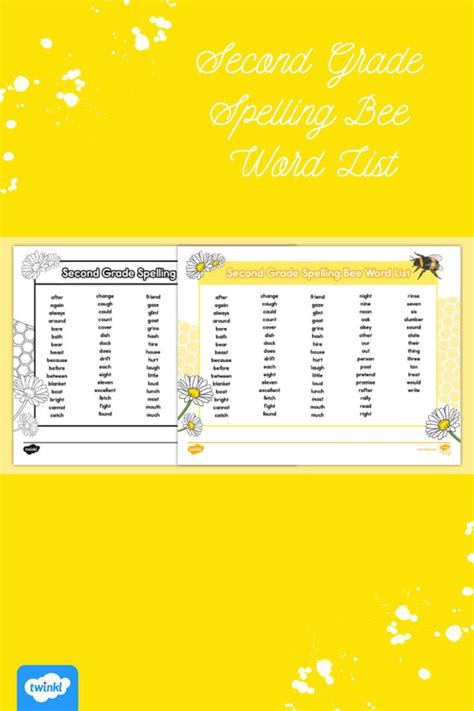 This Is A List Of Words Appropriate For Second Graders And Can Be Used