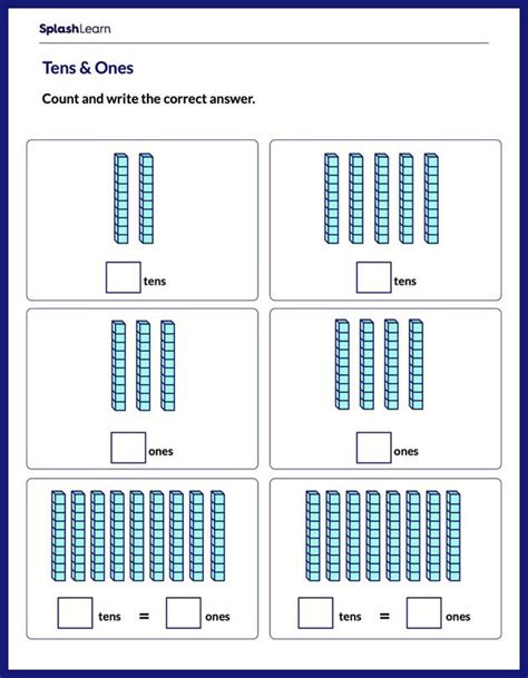 Tens And Ones First Grade Worksheets SexiezPicz Web Porn