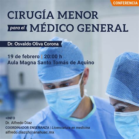 Cirug A Menor Para El M Dico General Universidad An Huac Xalapa