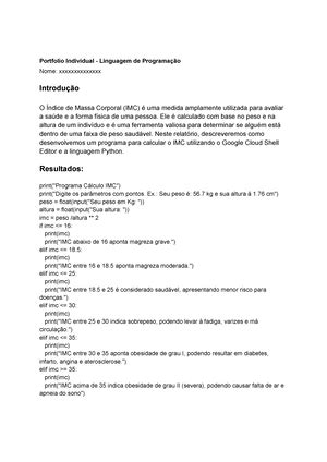 Relatório de Aula Prática Algoritmos e Programação Estruturada