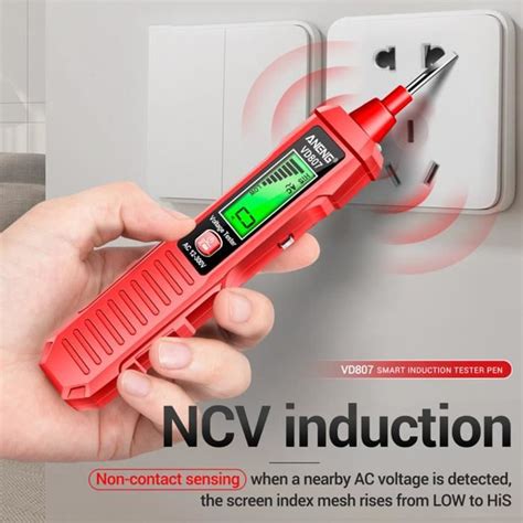 Détecteur de Tension sans Contact Testeur de Tension stylo de test de