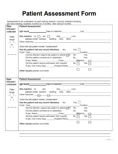 FREE 37 Patient Assessment Form Samples In PDF MS Word