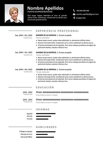 Introducir 41 Imagen Modelo De Curriculum Vitae Plantilla Word