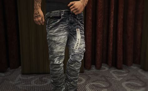 Purple Brand Sagged Jeans SP MP Male GTA5 Mods