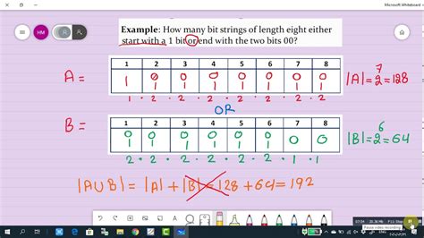 discrete mathematics lecture 04 part 6 counting subtraction rule youtube