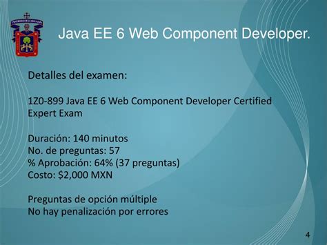 ppt titulación por certificaciones java oracle certified expert java ee 6 web component
