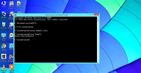 Instructions On How To Compile And Execute Java Using Command Prompt