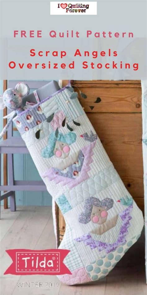 Free Quilt Pattern Scrap Angels Oversized Quilt Stocking Beginner