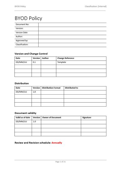Bring Your Own Device Policy Template Cyberzoni