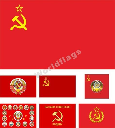 USSR Flag Soviet Union CCCP Red Army Victory Day Saint George Ribbon
