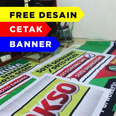 Jual Cetak Print Banner Spanduk Baliho Gratis Desain Shopee