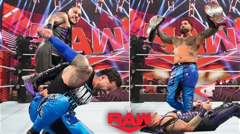 JEY USO Vs DAMIAN PRIEST Match On Monday Night Raw Raw Highlights