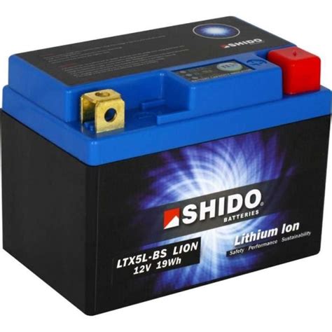 SHIDO Ytx7a Bs Batterie Moto Lithium 12 V 2 4 Ah Cdiscount Auto