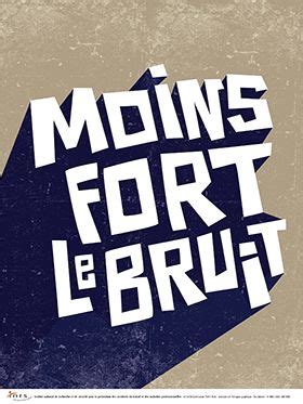 Moins fort le bruit générique Affiche INRS