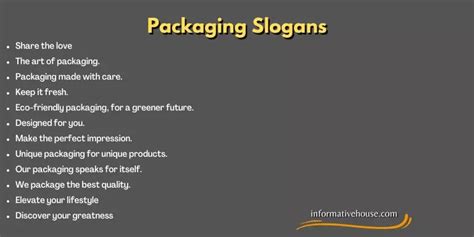 150 The Most Good Packaging Slogans Taglines Ideas Slogan