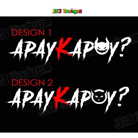 APAY KAPOY Ilocano Word Cutout Sticker Lazada PH