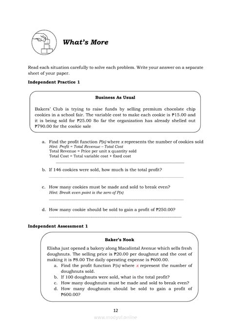general mathematics module 4 solving real life problems involving functions shs modules