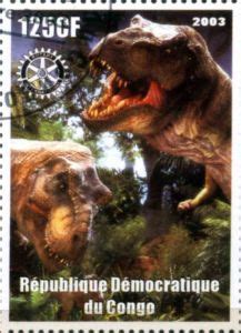 Stamp Dinosaurs Congo Dem Rep Kinshasa Illegal Stamps