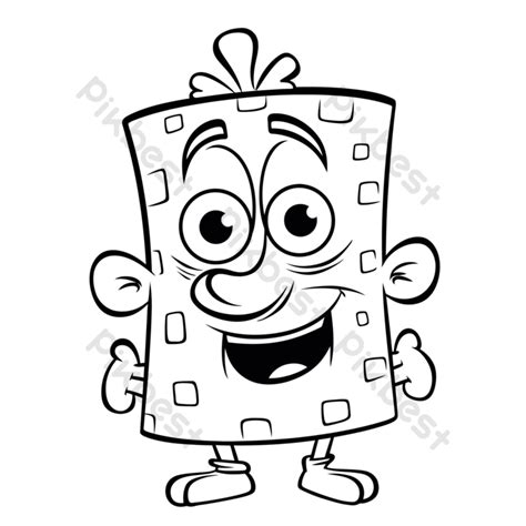 Outline Sketch Spongebob Squarepants Cartoon Character Printable
