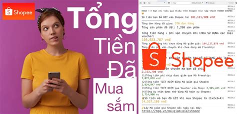 Cách xem tổng tiền Shopee và số lượng đơn đã đặt hàng MGG VN