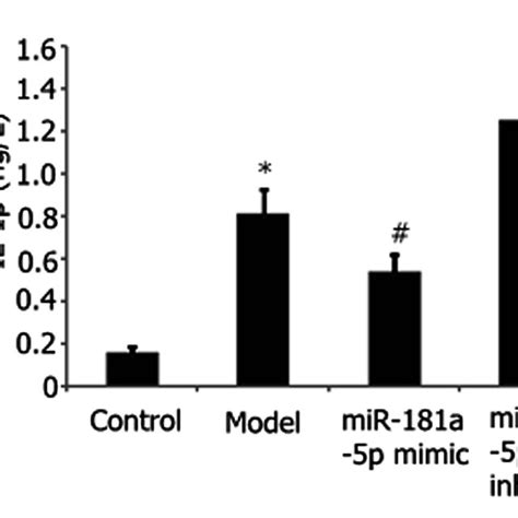 Effects Of MiR 181a 5p Mimic On LPS Elicited RAW 264 7 Cell