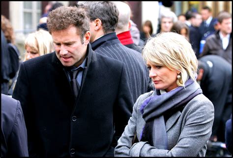 Photo Pierre Sled et Sophie Davant Obsèques de Thierry Gilardi