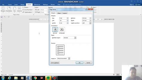 TUTORIAL CARA SETTING MARGIN DAN UKURAN KERTAS DI MICROSOFT WORD