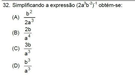 Simplificando a expressão 2a3b 2 1 obtém se brainly br