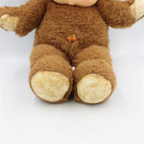 Ancienne Peluche Ours Marron Nombrilou AJENA