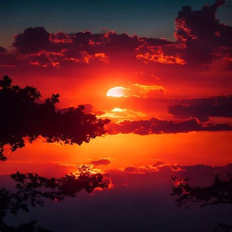 Premium Ai Image Hd Wallpaper Beautiful Scenery Ultra Hd Sunset