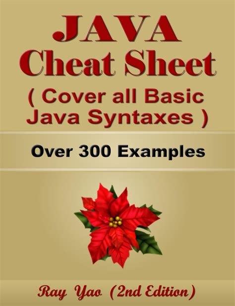java cheat sheet complete reference guide by examples cover all basic java syntaxes java