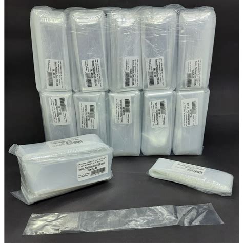 Pacote de 500 Unidades Saco Plástico PE Cristal Transparente PEBD
