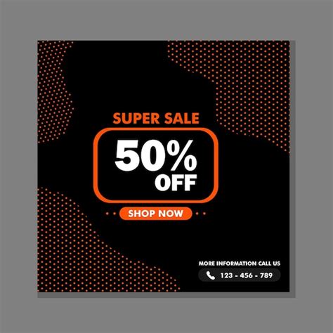 Un Cartel Negro Y Naranja Que Dice Super Oferta Vector Premium