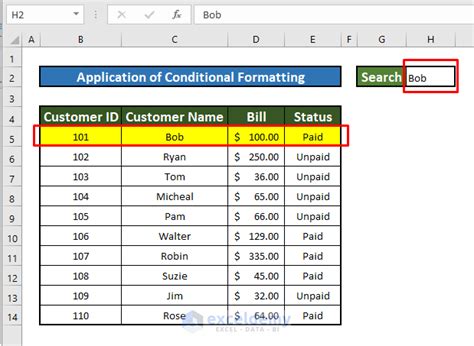 How To Create A Search Box In Excel 4 Easy Methods