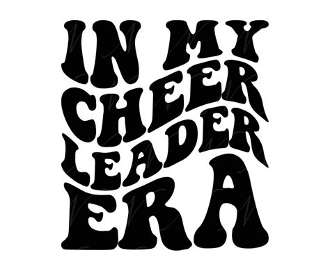 In My Cheerleader Era SVG PNG PDF Cheerleader Shirt Png Cheerleader