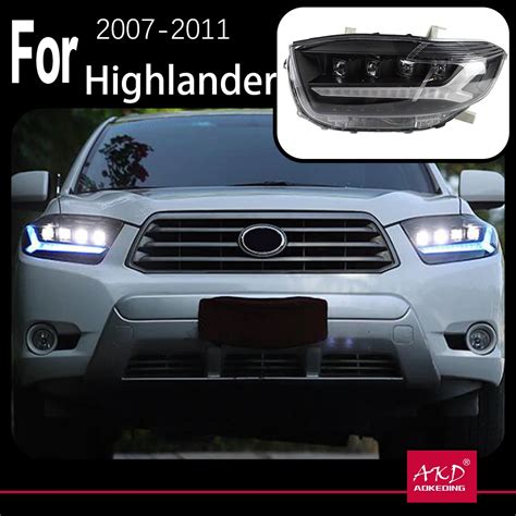 Headlight For Toyota Highlander 2007 2011 Car 48 OFF
