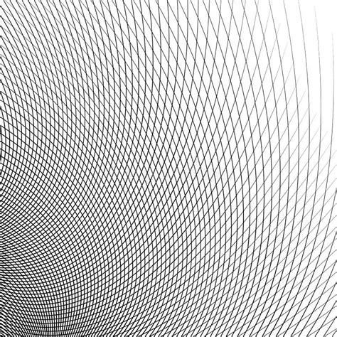 Grid Mesh Of Dynamic Curved Lines Abstract Geometric Pattern Stock