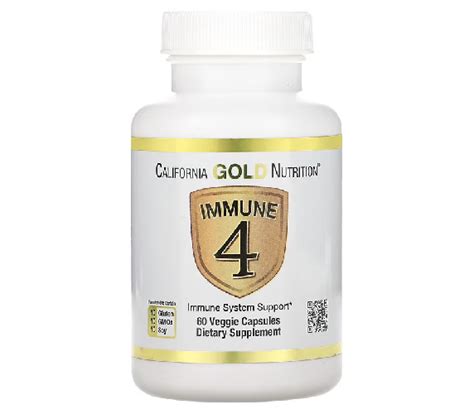 Купить California Gold Nutrition Immune 4 System Support 60 капсул