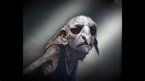 Grabado un duende en el bosque extraña criatura captada en el bosque